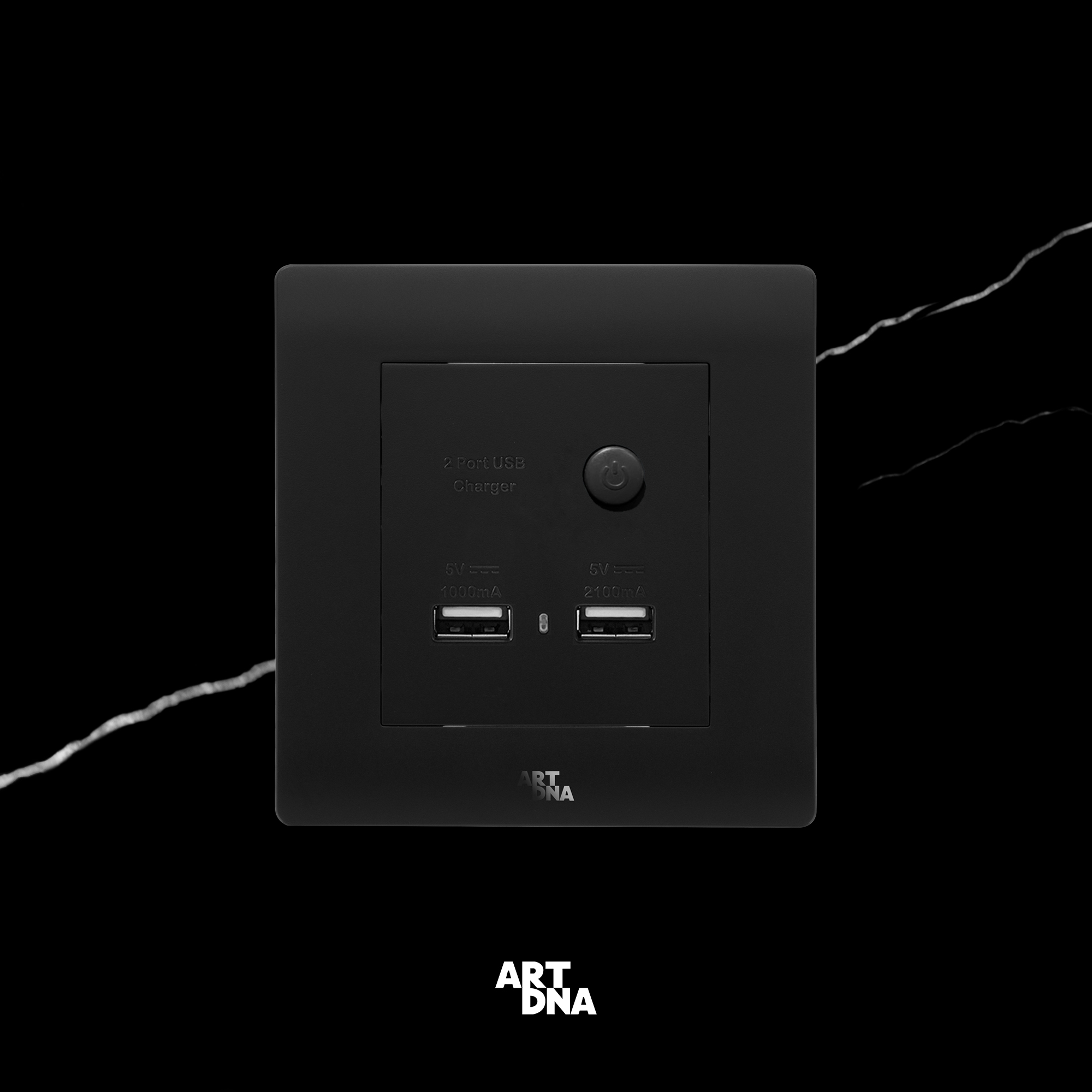 A61 FRAMELESS BLACK SWITCH 4 GANG 2 WAY | ARTDNA